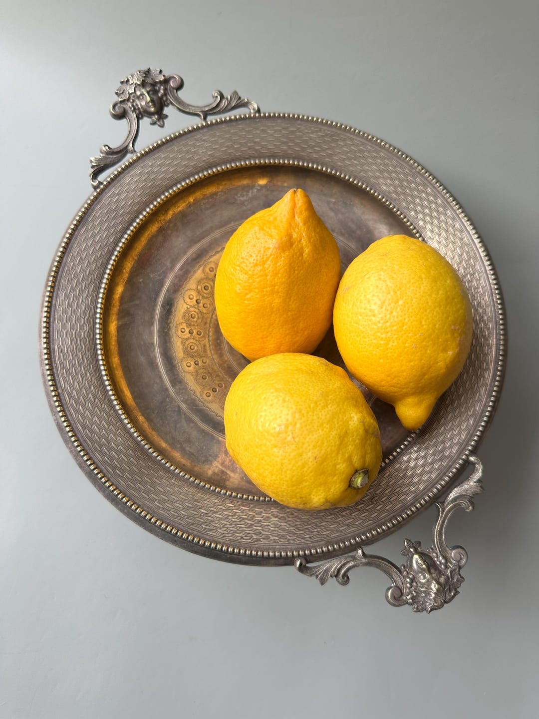 Antique 1930s Swedish A.G. DUFVA Metal Pedestal Bowl / Silver Plated ...