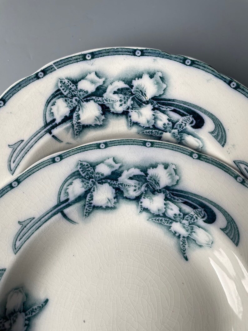 Set of 2 Antique 1920s Swedish Göteborg Porcelain Plates / - Etsy