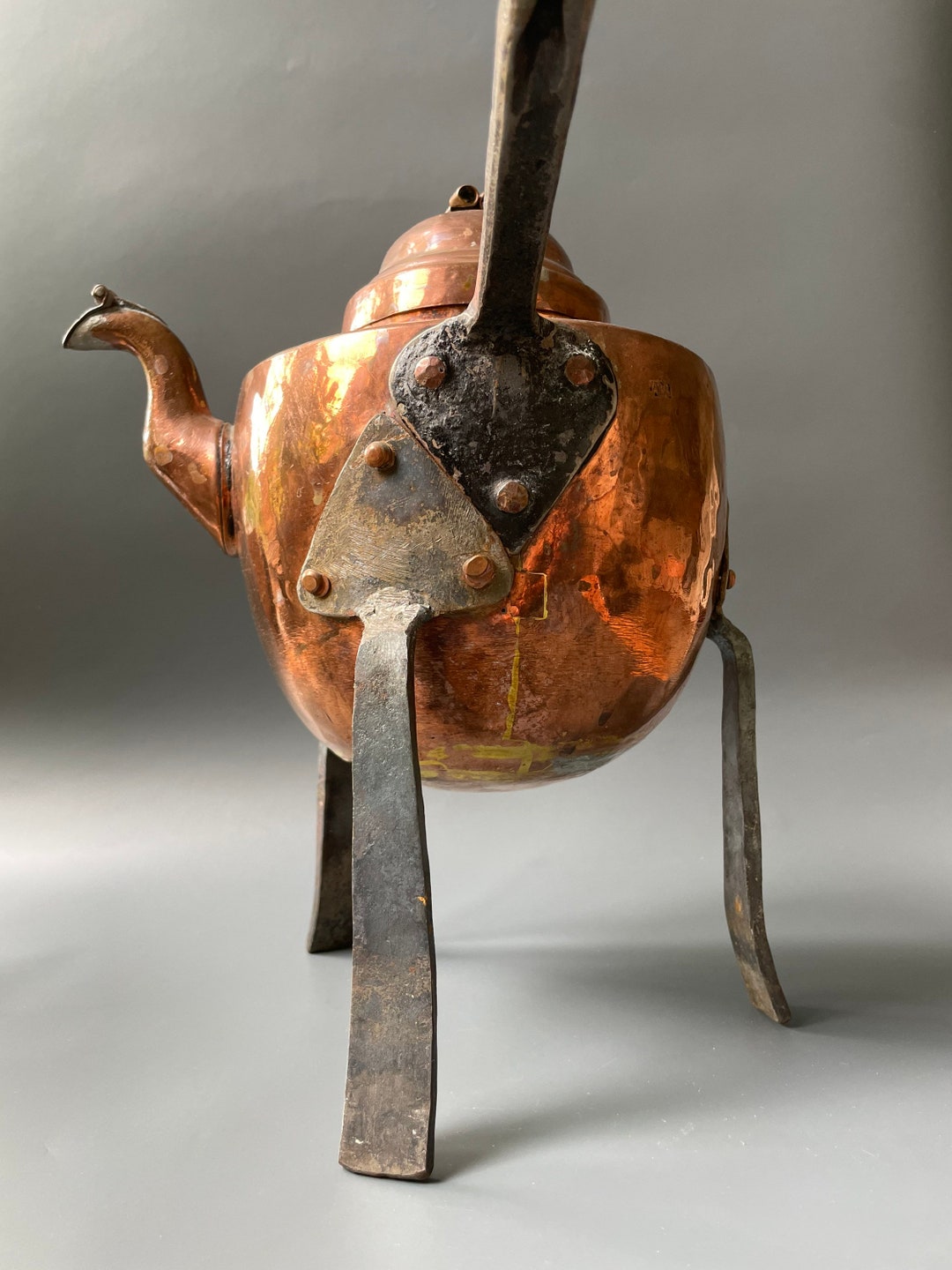 Antique Swedish Copper Teapot Kettle With Metal Legs - Etsy