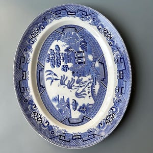 Antique 1940s W.R. Midwinter Serving Plate / Platter / WILLOW Pattern ...