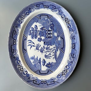 Antique 1940s W.R. Midwinter Serving Plate / Platter / WILLOW Pattern ...