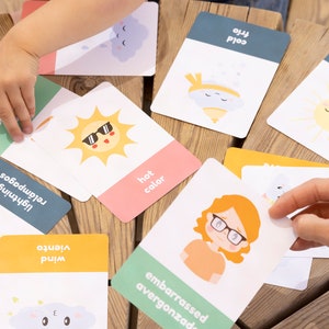 Printable Emotions Flashcards English-italian - Etsy