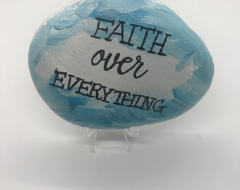 Faith Painted Rock - Etsy