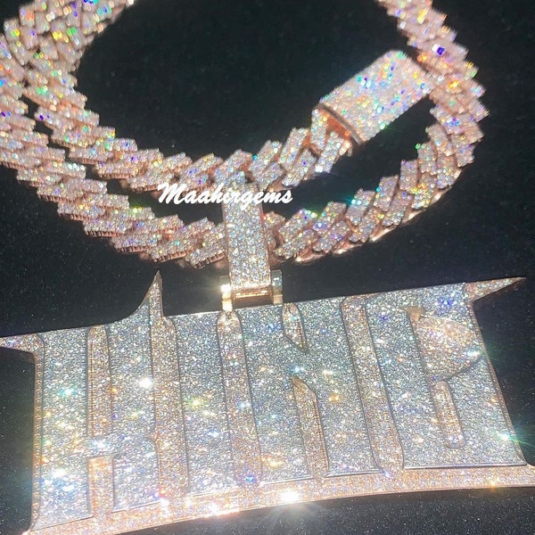 Iced Custom Chain - Etsy