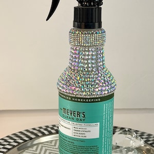 Rhinestone Bedazzled Mrs M Multisurface Everyday Cleaner Spray Basil ...