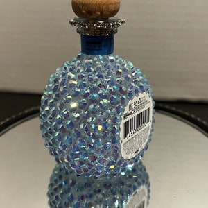 Bedazzled Mini (50ml)d Julio Blue Tequila Bottle Decanter Bling ...