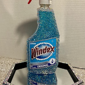 Rhinestone Bedazzled W I N D E X Glass Window Cleaner Spray New Full 23 ...