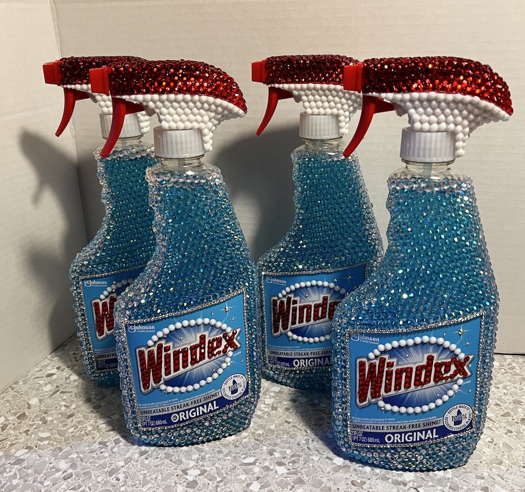 Rhinestone Bedazzled W I N D E X Glass Window Cleaner Spray New Full 23 ...