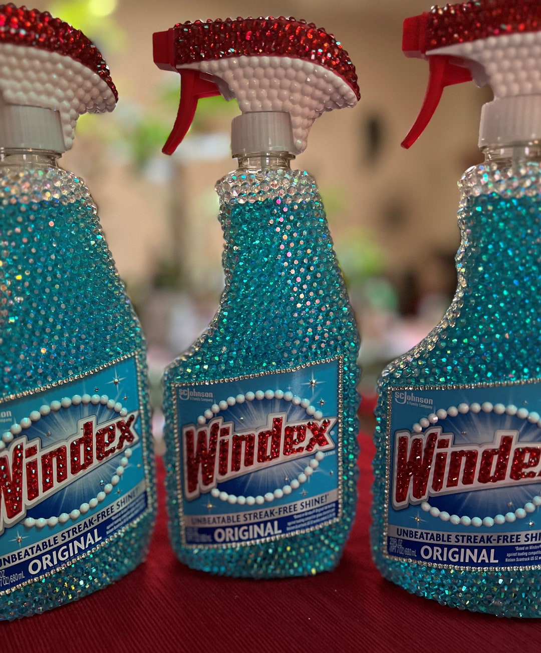 Rhinestone Bedazzled W I N D E X Glass Window Cleaner Spray New Full 23 ...