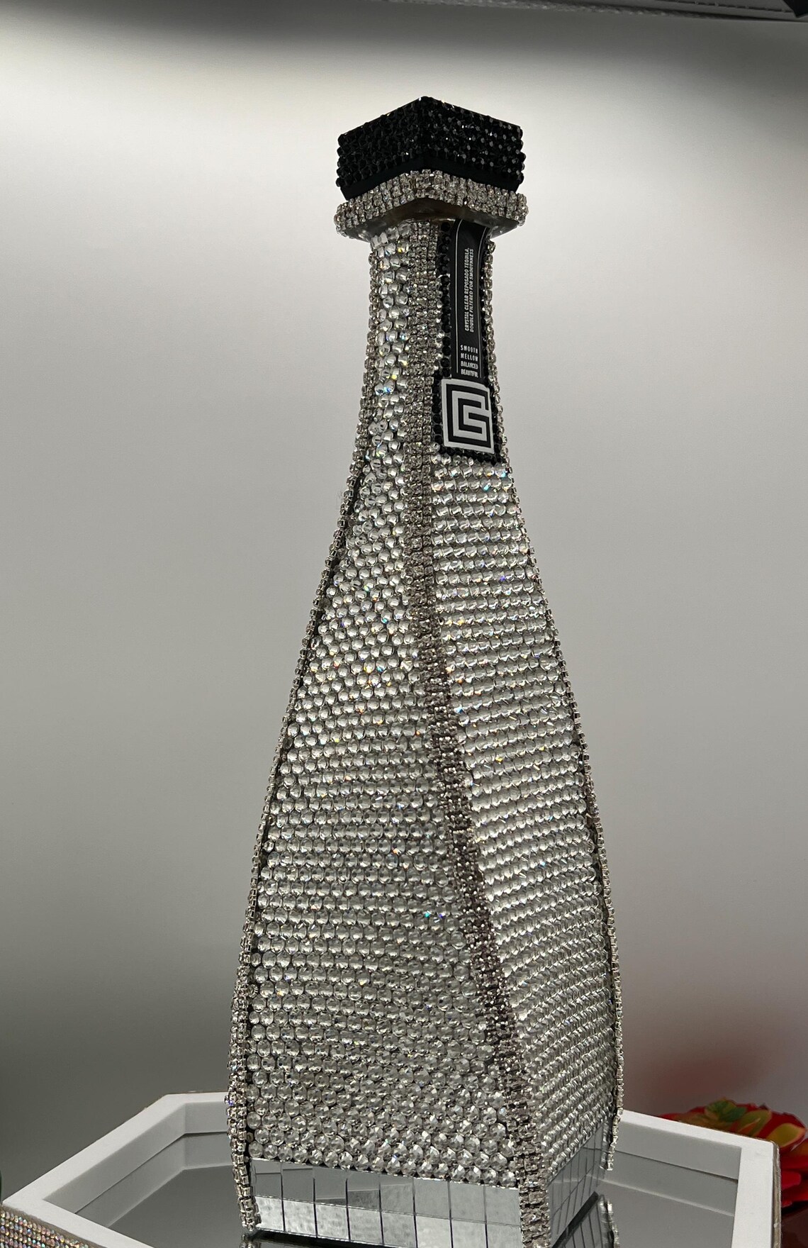Bedazzled Cora Mino Reposado Tequila Bottle Decanter Bling Rhinestones ...