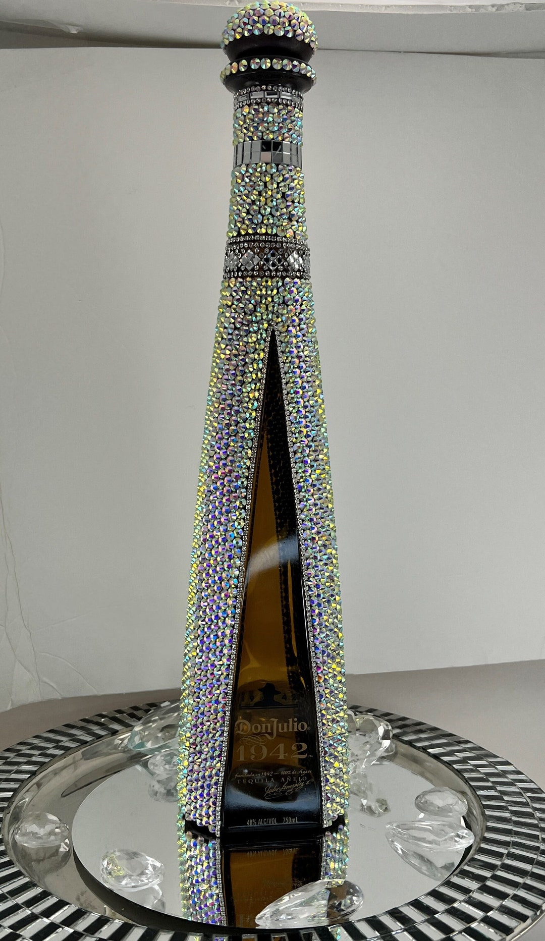 Custom Designed Bedazzled 1942 Tequila Decanter Bottle Bling Glass ...