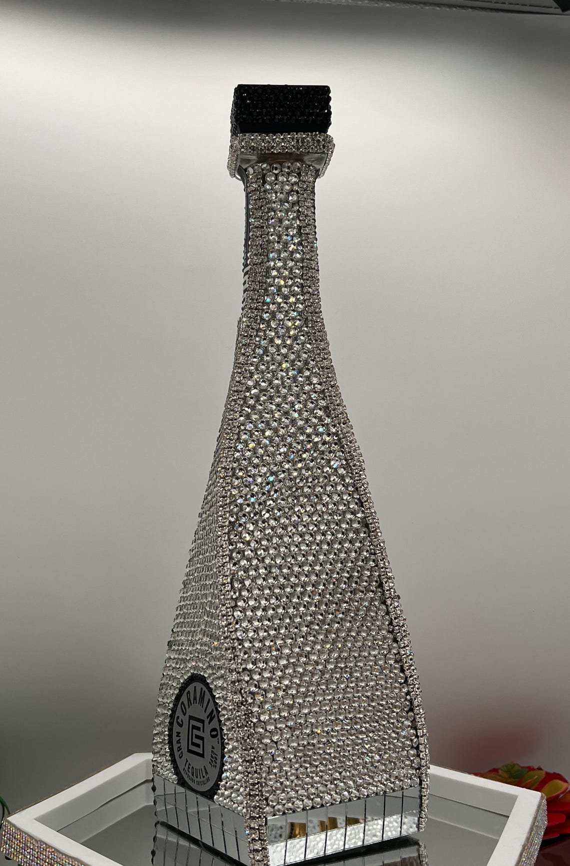 Bedazzled Cora Mino Reposado Tequila Bottle Decanter Bling Rhinestones ...
