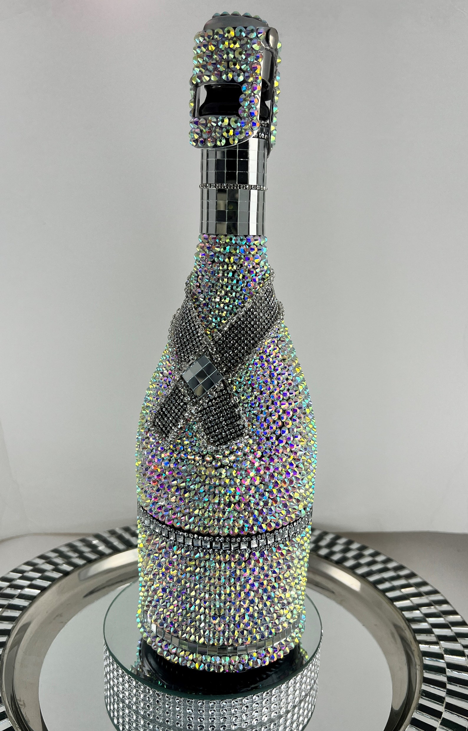 Blinged Bedazzled Champagne Bottle Decanter Bling Rhinestones Party ...