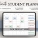 Digital Student Planner for College School UNDATED Academic - Etsy