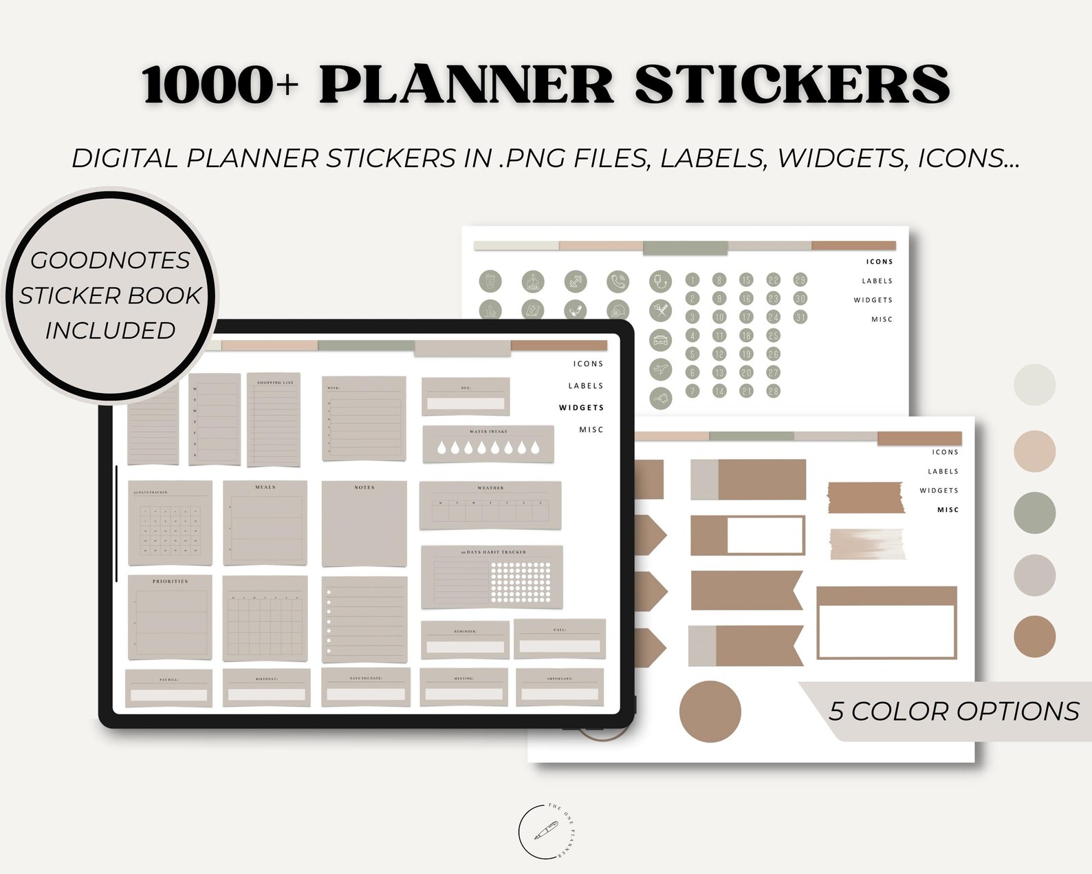 Digital Student Planner for College School UNDATED Academic - Etsy