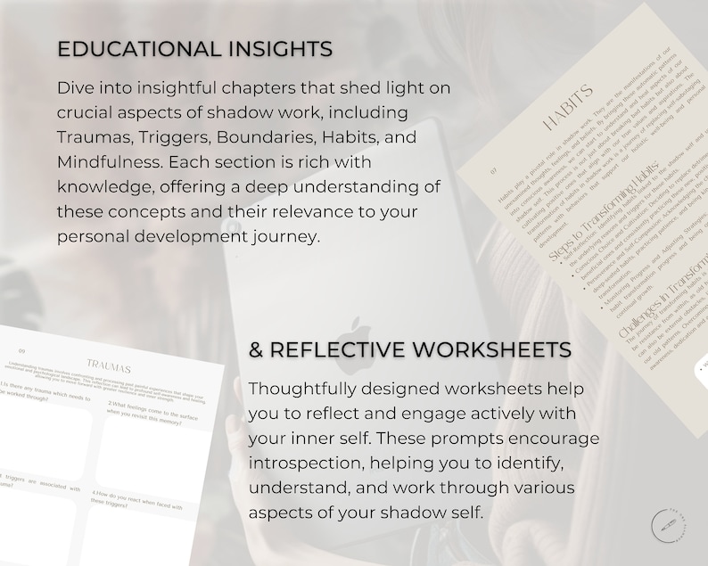 Digital Shadow Work Journal, Self Therapy,journal Prompts, Printable ...