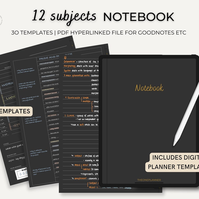 Notebook Dividers - Etsy