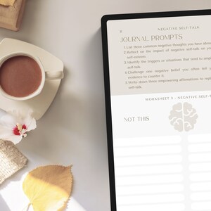 Self Therapy Journal CBT, Journal Prompts, Digital Journal, Anxiety ...