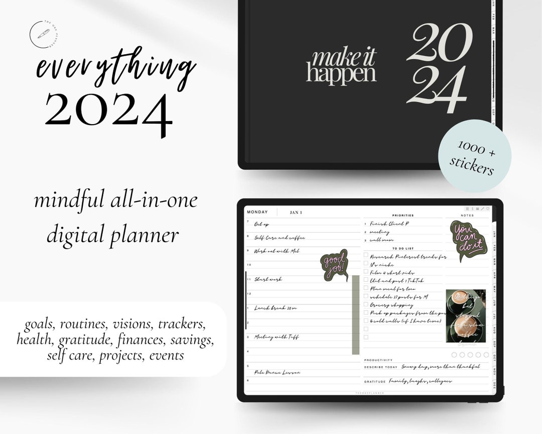 2024 Digital Planner, Goodnotes Planner, 2024 Planner, Notability ...