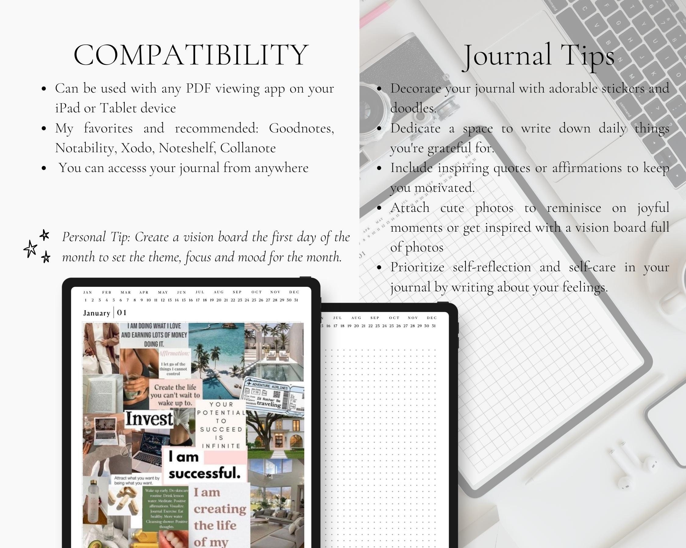 Digital Journal, Notebook Journal, Digital Notebook, Goodnotes ...