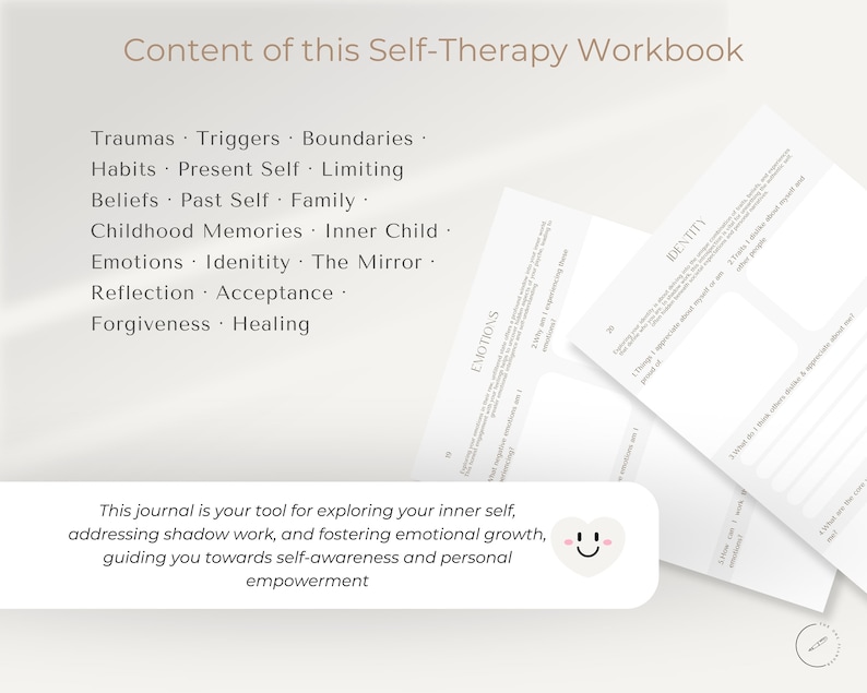Digital Shadow Work Journal, Self Therapy,journal Prompts, Printable ...