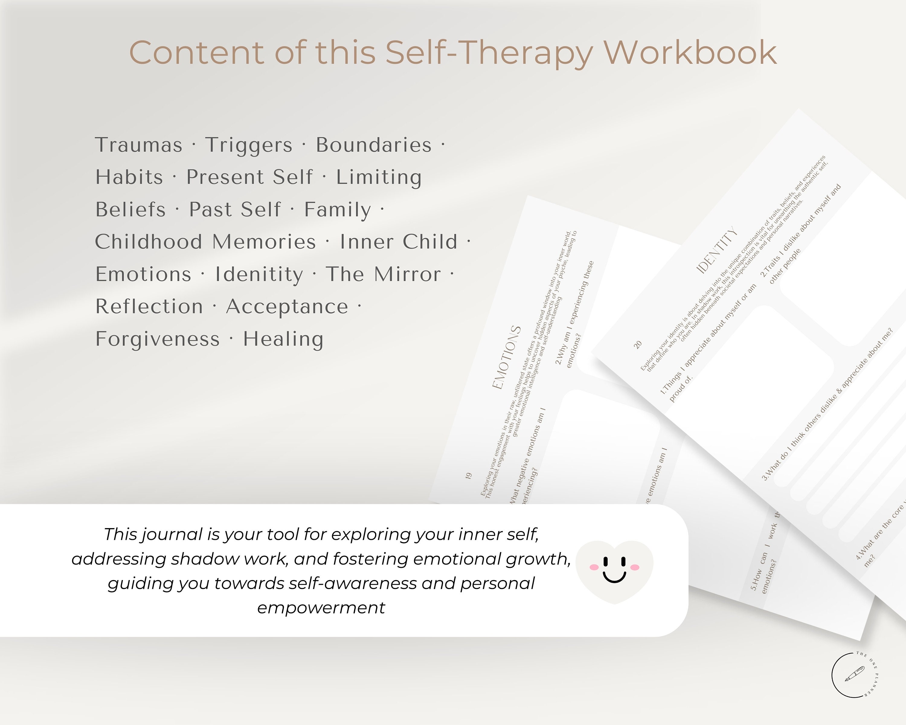 Digital Shadow Work Journal, Self Therapy,journal Prompts, Printable ...