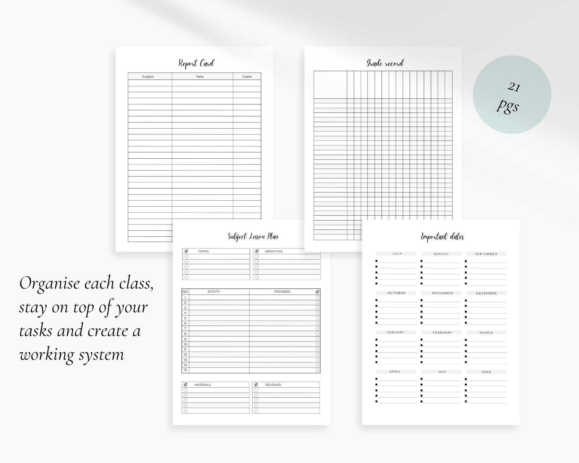 Homeschool Planner Printable, Homeschool Planner, 2024, Homeschool ...