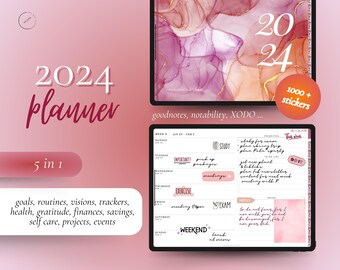 Digital Student Planner for College School UNDATED Academic - Etsy