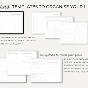 Digital Student Planner for College School UNDATED, Academic Diary ...