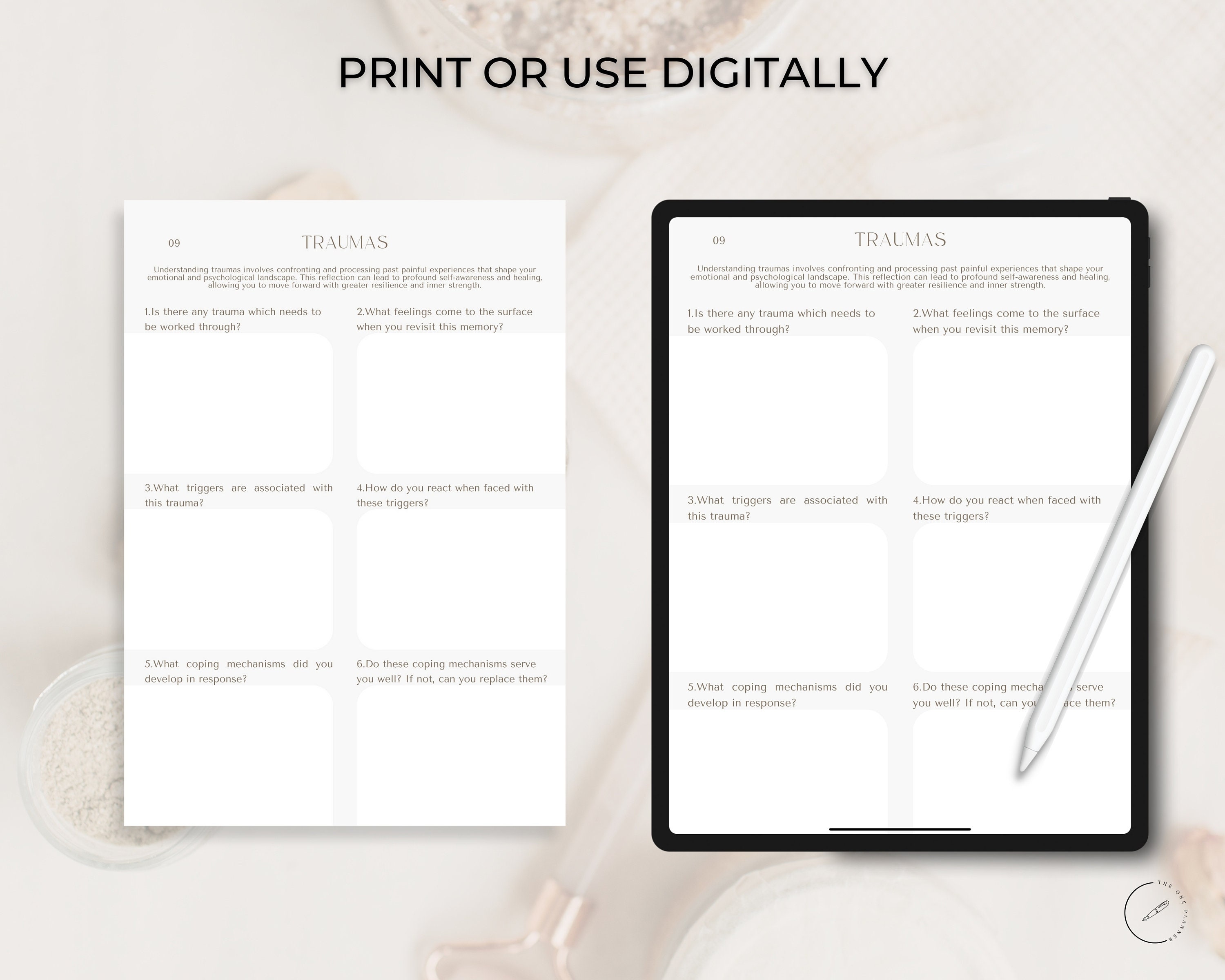 Digital Shadow Work Journal, Self Therapy,journal Prompts, Printable ...