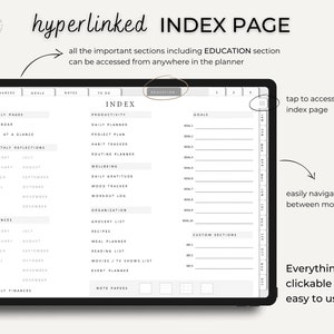 Digital Student Planner for College School UNDATED, Academic Diary ...