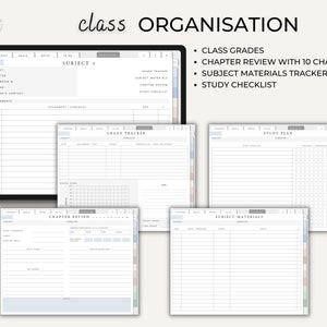 Digital Student Planner for College School UNDATED, Academic Diary ...