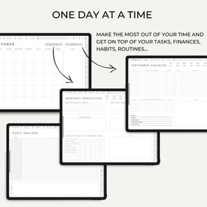 Digital Student Planner for College School UNDATED, Academic Diary ...