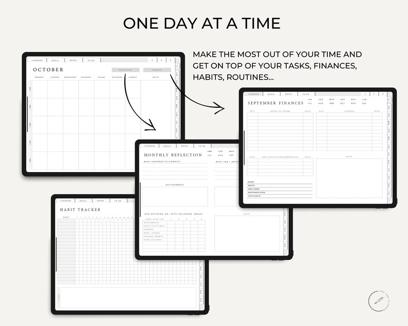 Digital Student Planner for College School UNDATED Academic - Etsy