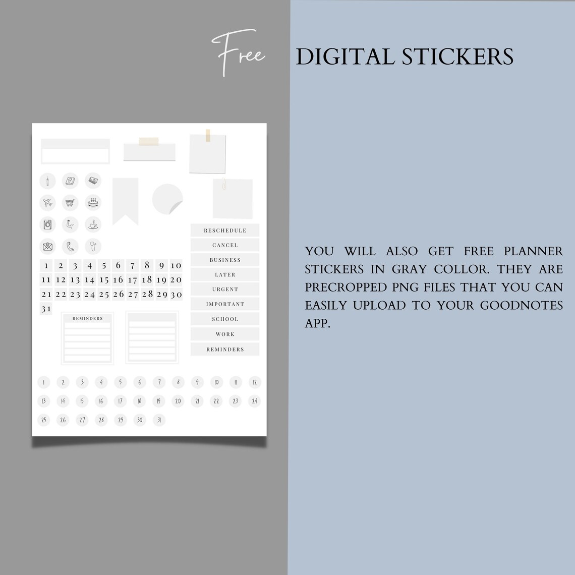 Digital Student Planner for College School UNDATED Academic - Etsy