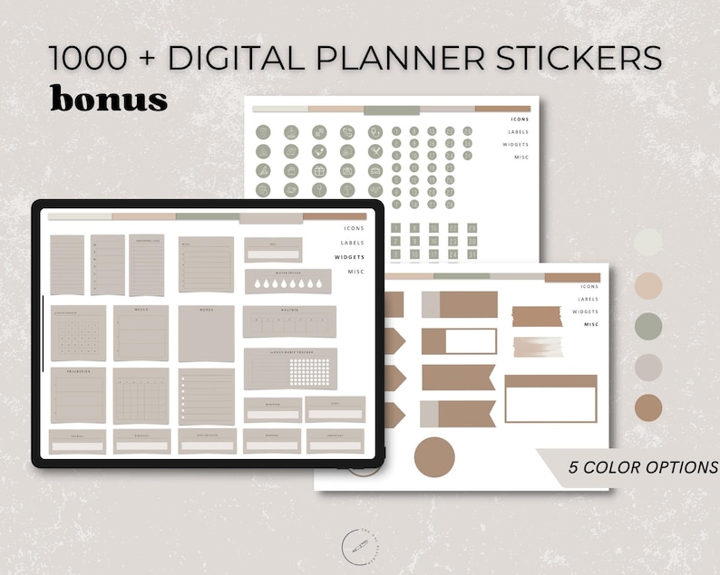 ADHD Digital Planner, ADHD Friendly Planner, Simple Digital Planner ...