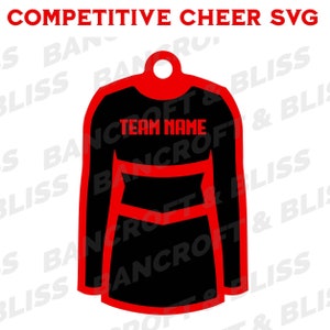 All Star Cheerleader Uniform SVG Competitive Cheerleader SVG ...
