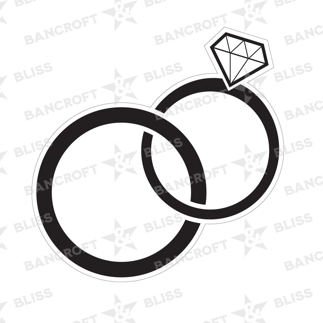 Wedding Rings SVG Wedding SVG Wedding Digital Download Wedding Ring PNG ...