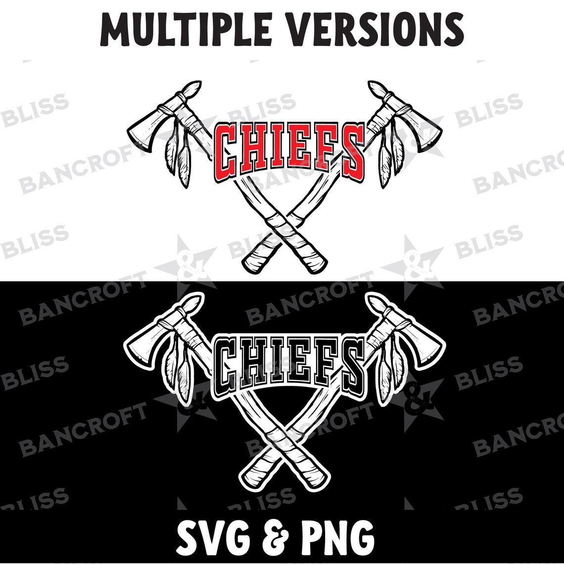 Chiefs SVG for Team Spirit Wear Chiefs Football SVG Chiefs Mascot SVG ...