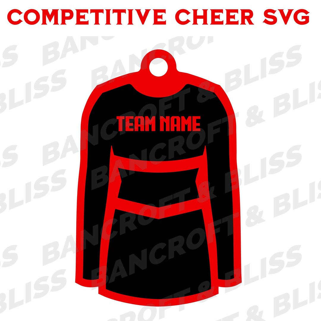 All Star Cheerleader Uniform SVG Competitive Cheerleader SVG ...