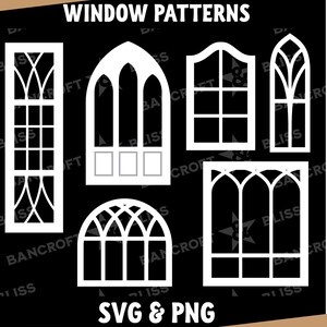 Window SVG Window PNG Antique Window Bundle Doll House Cricut Window ...