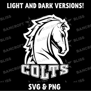 Colts SVG for Team Spirit Wear Colts Football SVG Colts Mascot SVG Full ...
