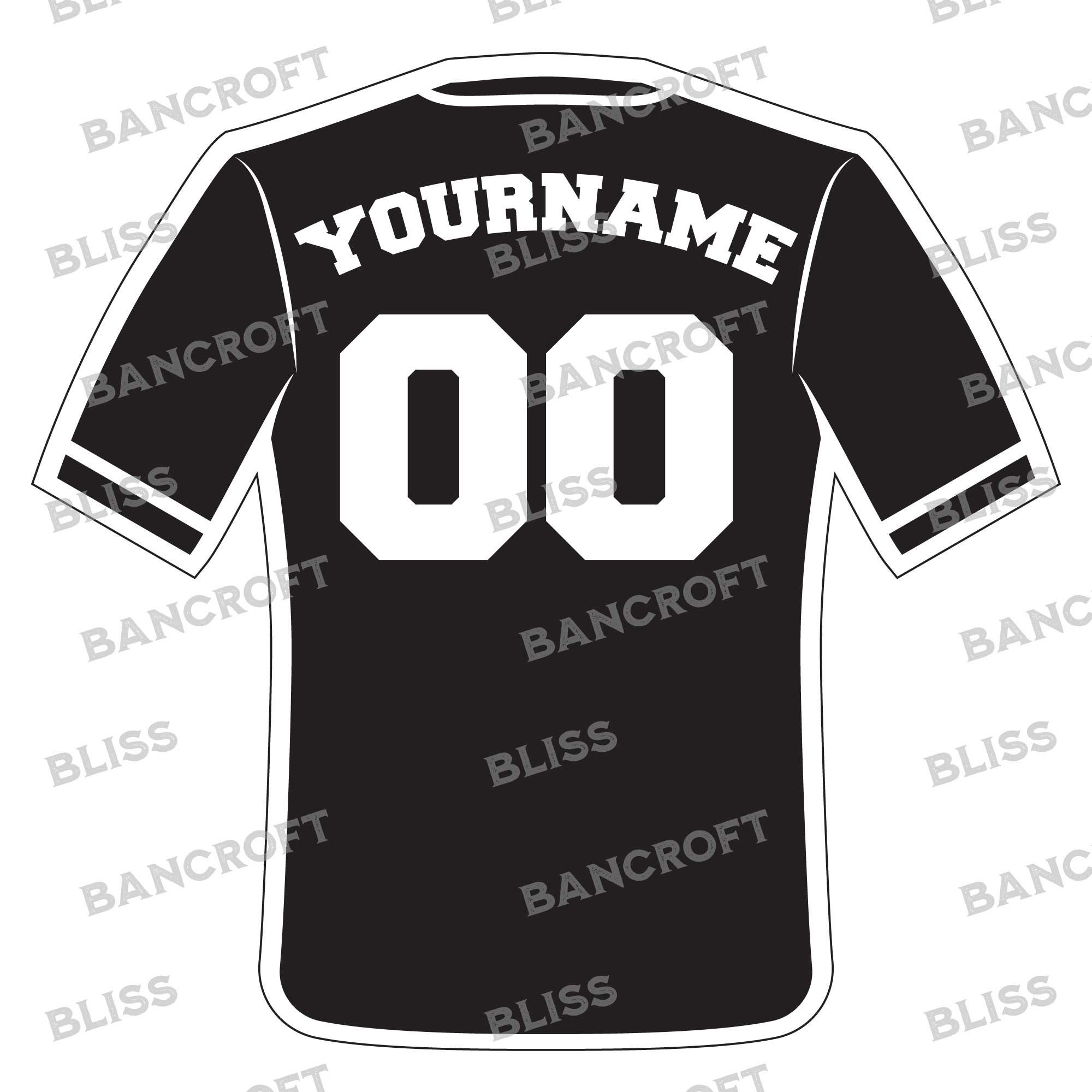Baseball and Softball Jersey Back Clip Art Instant Download SVG, PNG ...