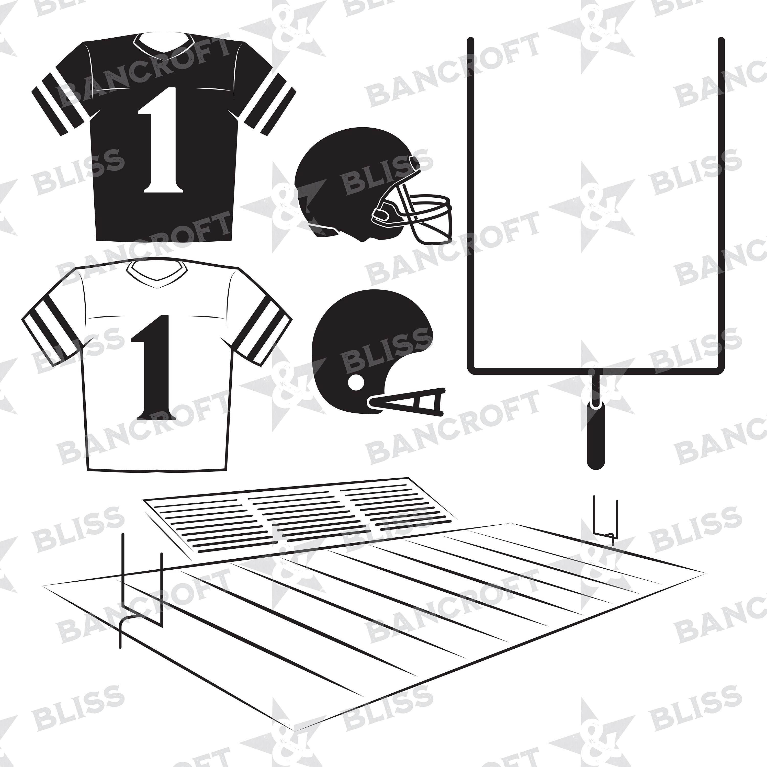 Football SVG Football PNG Football Field SVG Football Helmet - Etsy