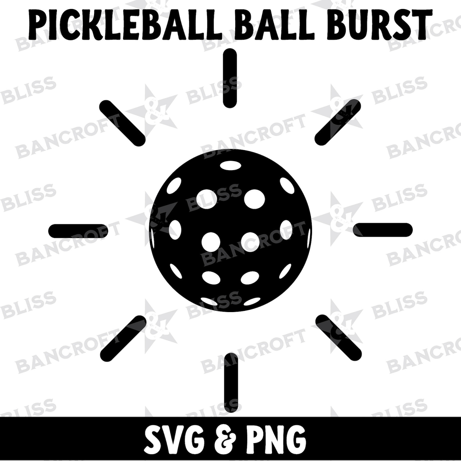 Pickleball SVG Pickleball Burst SVG Pickleball Ball SVG Pickleball Png ...