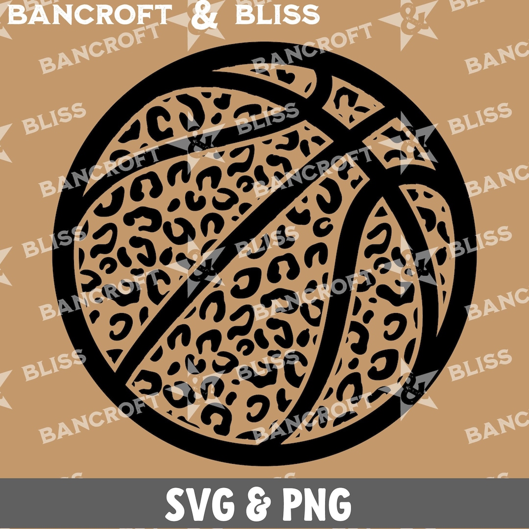 Leopard Print Basketball SVG Cheetah Print Basketball PNG Leopard Print ...
