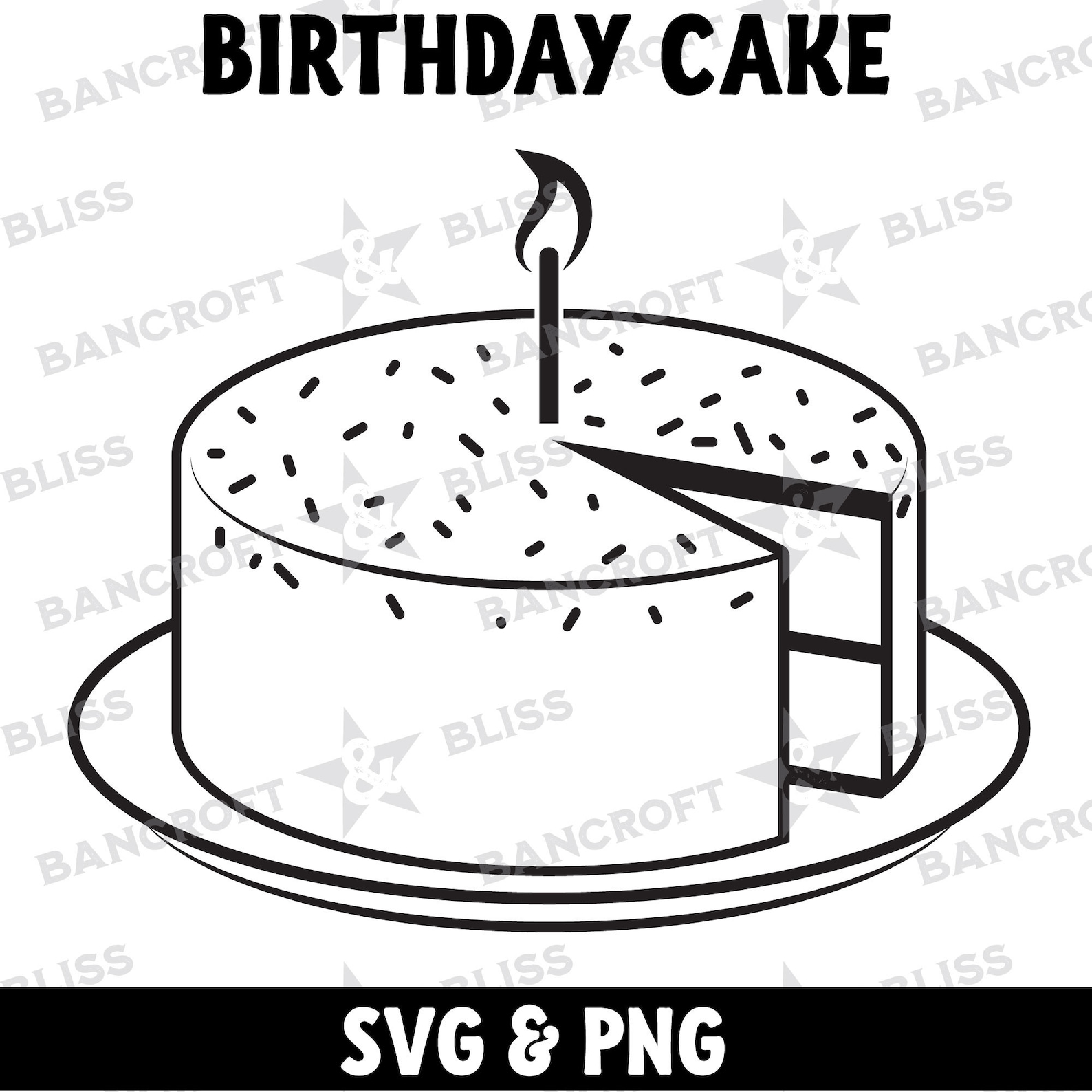 Birthday Cake SVG Cake SVG Birthday SVG Cartoon Birthday Cake Svg Cake ...