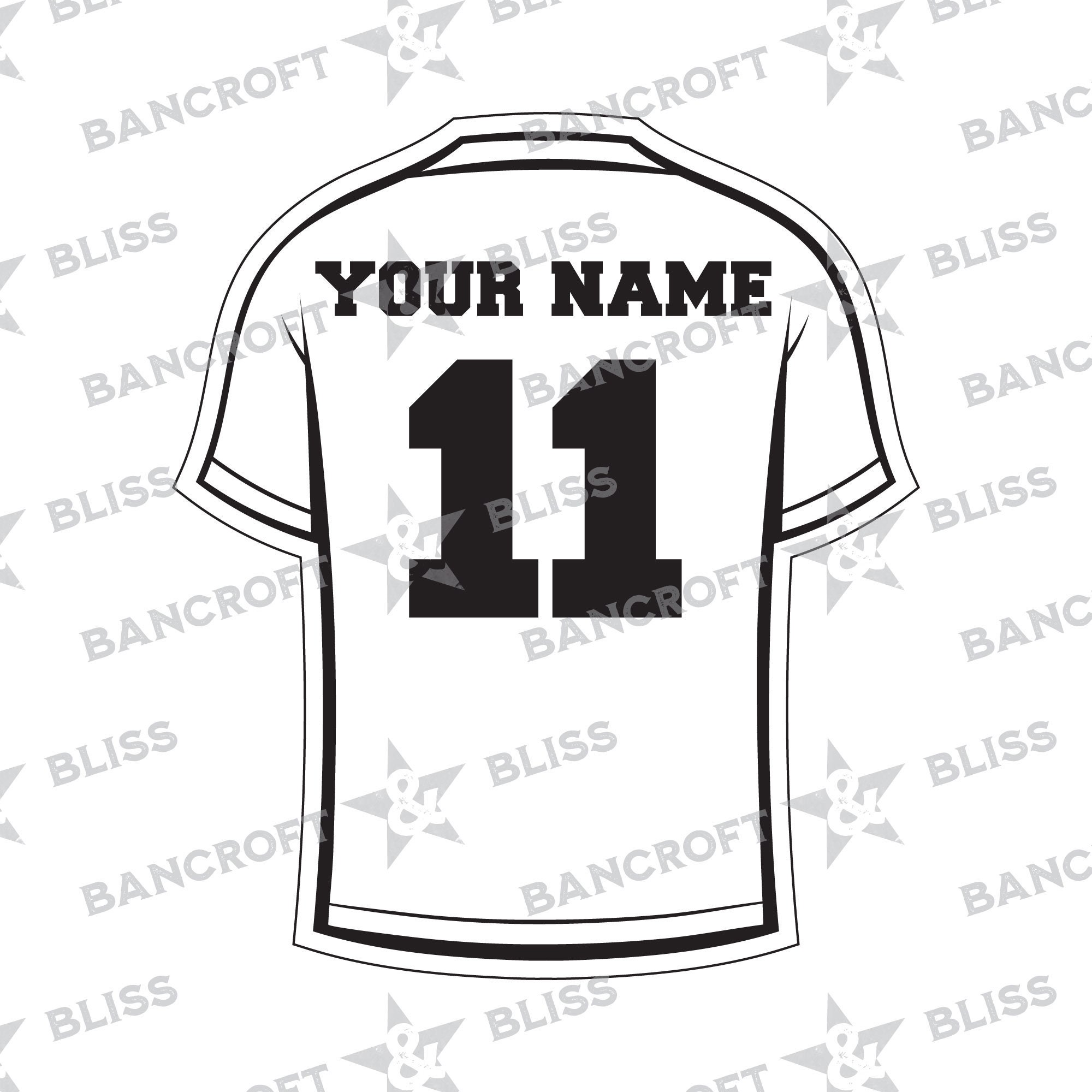 Soccer Jersey Front and Back Clip Art Instant Download SVG, PNG, JPG ...