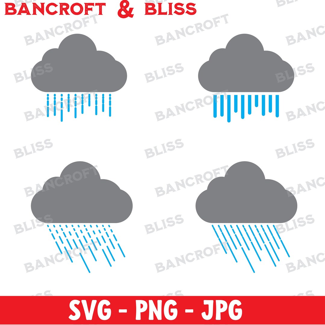 Storm Cloud Graphics Designs- Clip Art - Digital - Instant Download ...
