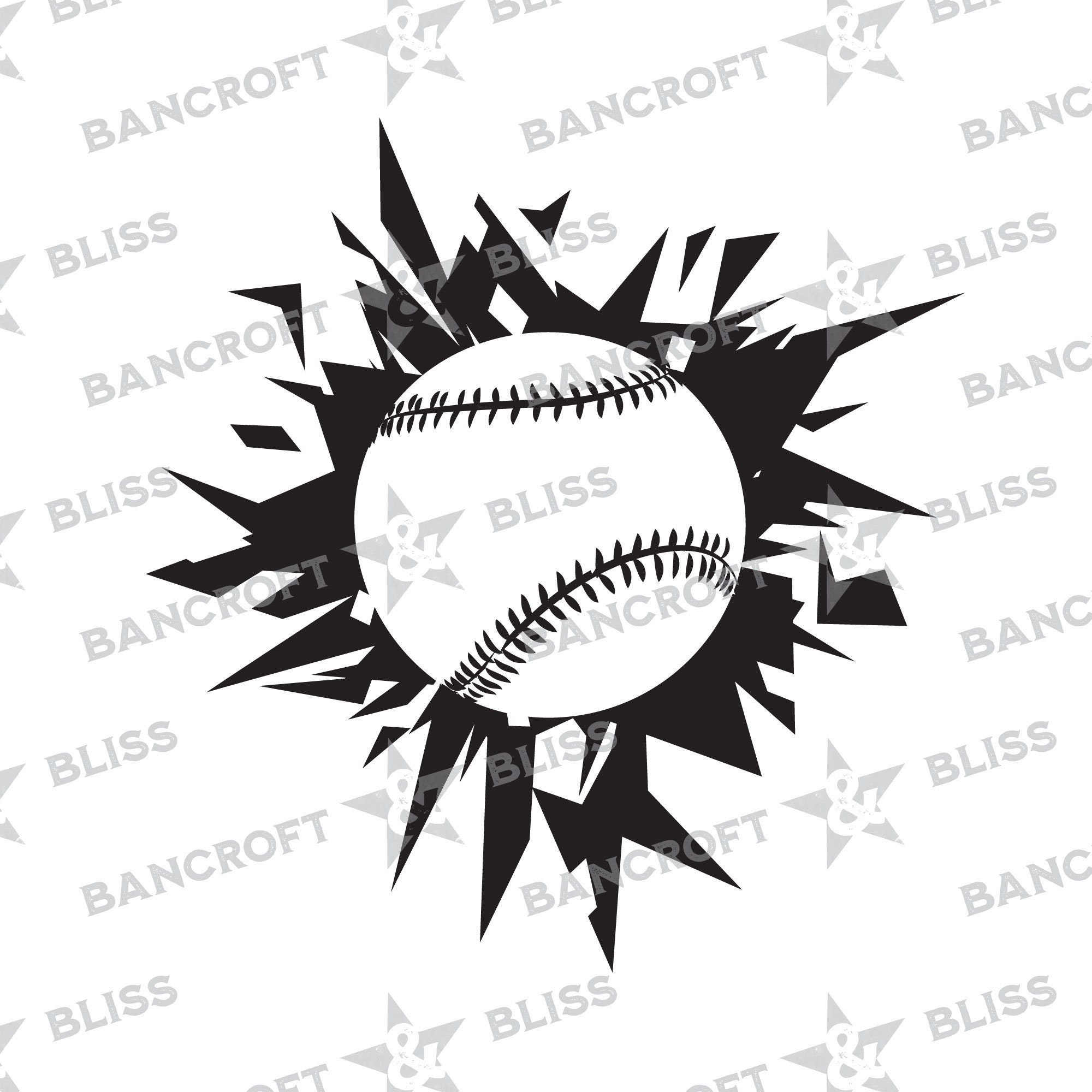 Baseball and Softball Explosion Design T-shirt Clip Art - Etsy